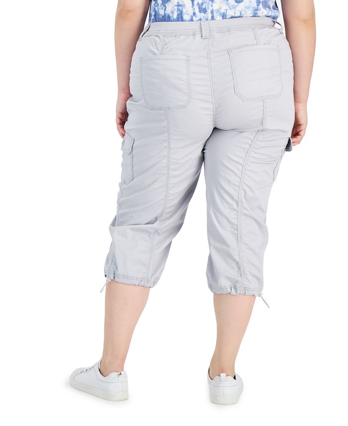 Style & Co Plus Size Bungee-Hem Capri Pants, Created for Macy's - Macy's