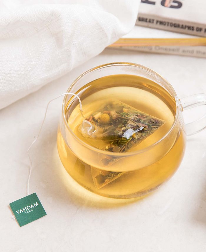 Vahdam Teas Herbal Tea Variety Sampler Gift Set, 60 Long Leaf Pyramid ...