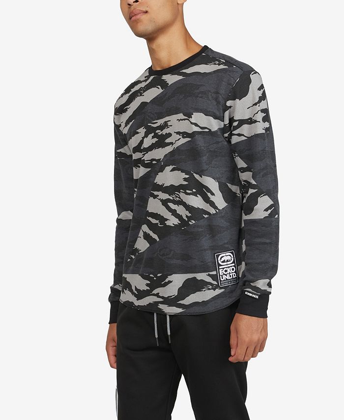 Ecko Unltd Men's Big and Tall All Over Print Stunner Thermal Sweater ...