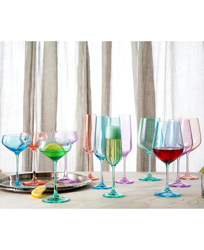 Godinger Sheer Colored Glassware Collection, Created for Macy's ...