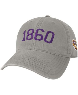 Men's Gray Lsu Tigers Radius Adjustable Hat - Macy's