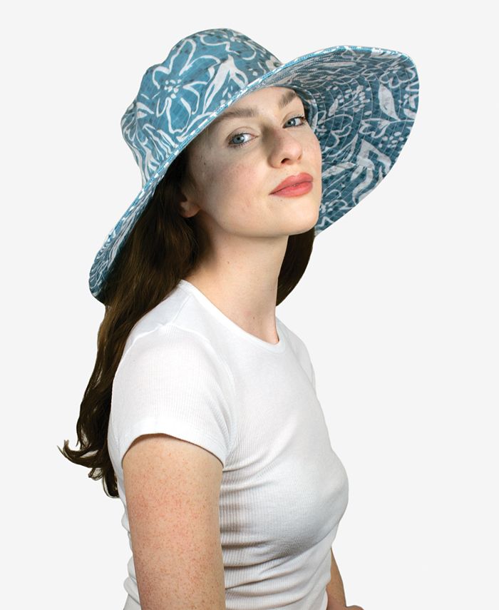 RAHI Women's Floral Patterned Floppy-Brim Cotton Sun Hat - Macy's