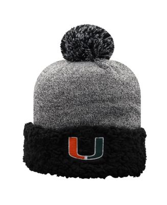 Top of the World Women's Black Miami Hurricanes Snug Cuffed Knit Hat ...