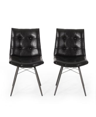 Pineview Contemporary Tufted Dining Chairs with Toothpick Legs Set, 2 ...