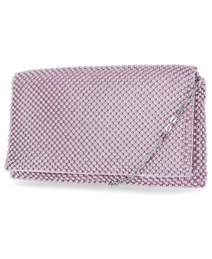 INC International Concepts Prudence Shiny Mesh Clutch, Created for Macy ...