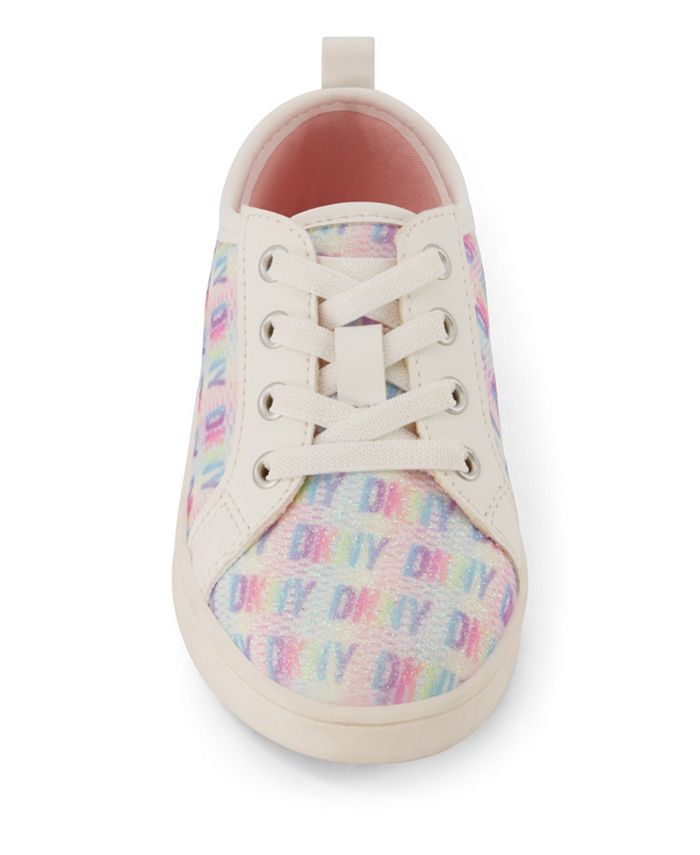 DKNY Toddler Girls Lace Up Sneakers - Macy's