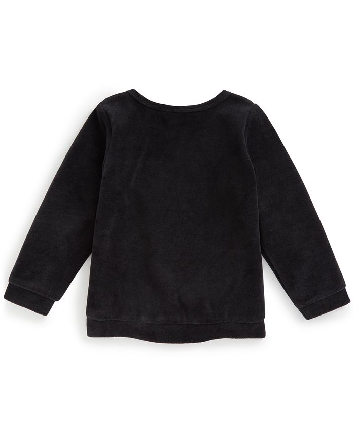 First Impressions Baby Girls Love Sparkle Velour Top, Created for Macy ...