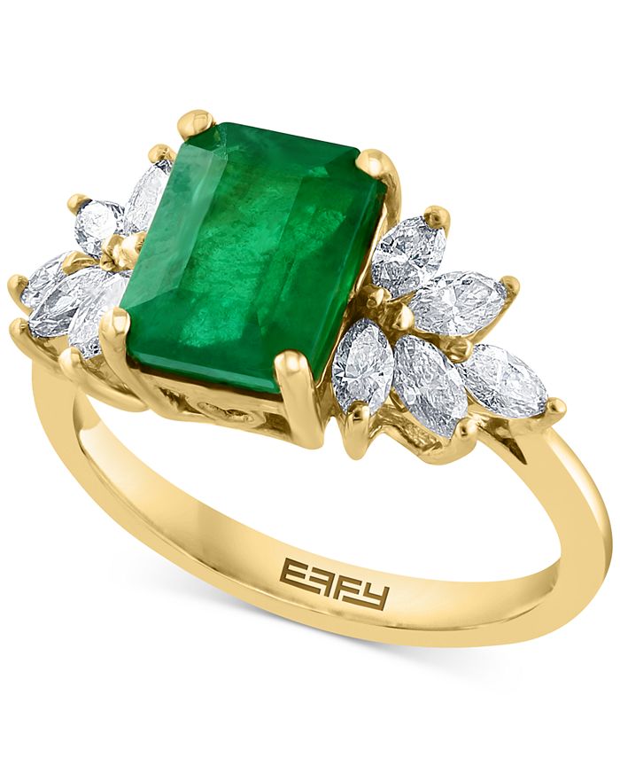EFFY Collection EFFY® Emerald (2-1/5 ct. t.w.) & Diamond (5/8 ct. t.w ...