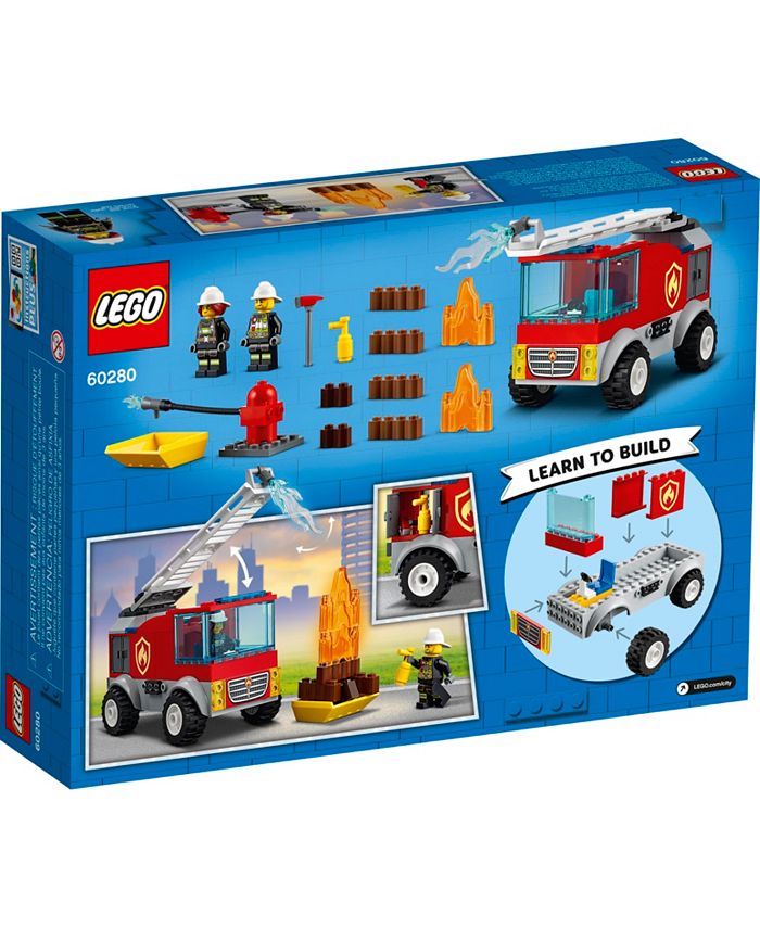 LEGO® Fire Ladder Truck 88 Pieces Toy Set - Macy's