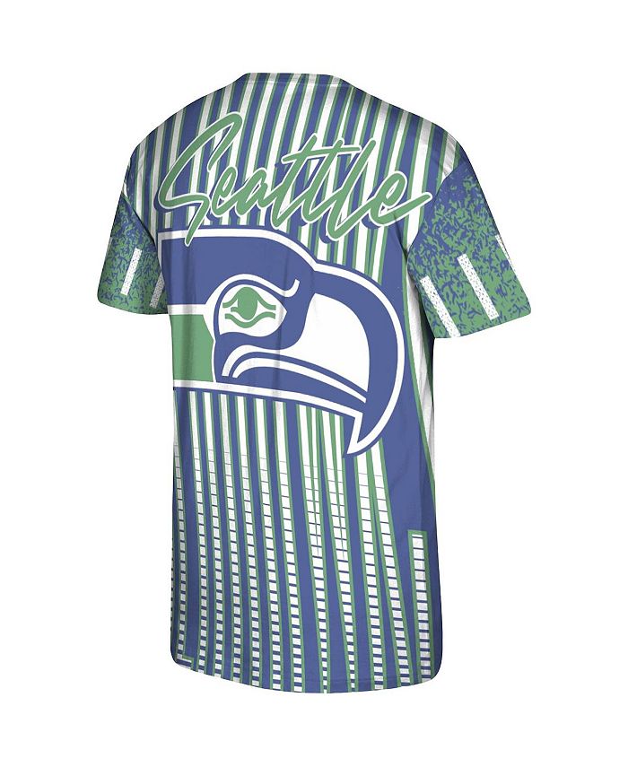 Mitchell & Ness Men's Royal Seattle Seahawks Jumbotron Historic Logo T ...