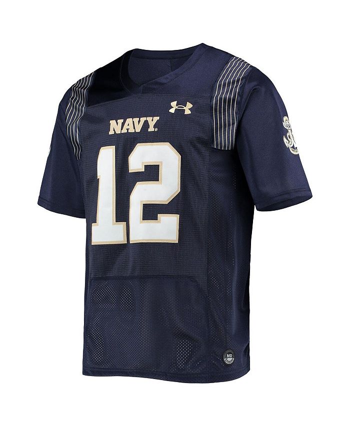 Under Armour Men's #12 Navy Navy Midshipmen Team Premier Football ...