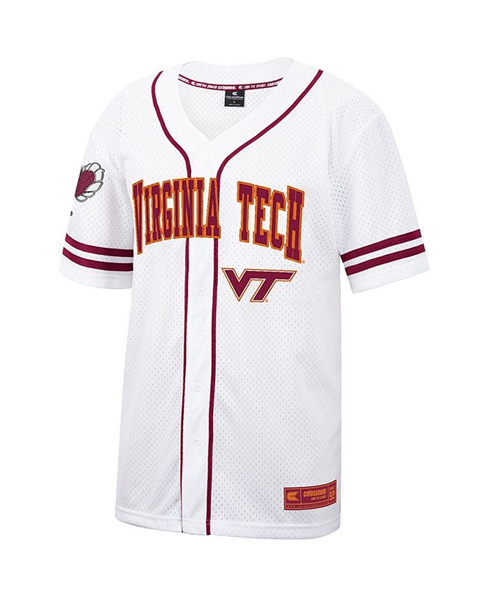 Colosseum Men's White and Maroon Virginia Tech Hokies Free Spirited ...