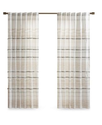 Nea Tassel Trim Cotton Window Panel, 84" x 50"