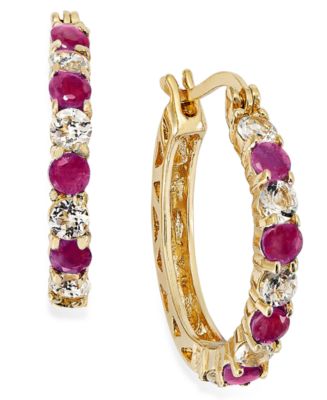 Victoria Townsend Ruby (1-1/5 ct. t.w.) and White Topaz (1-1/10 ct. t.w ...