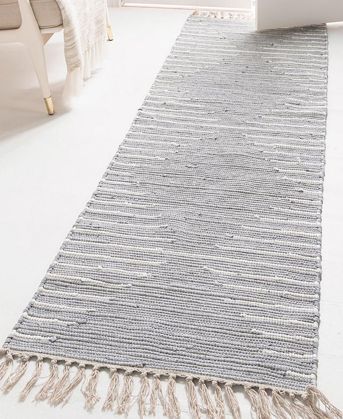 Bayshore Home Balance Cotton BAC01 2'7" x 10' Runner Area Rug - Macy's