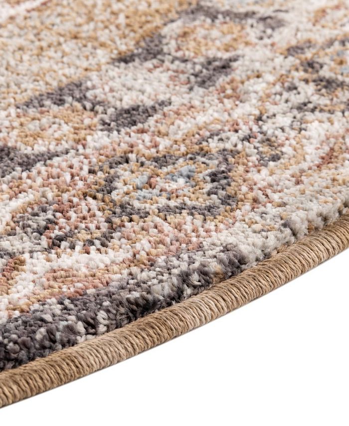 Bayshore Home Adobe ADO04 7' x 7' Round Area Rug - Macy's