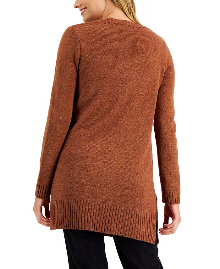 Karen Scott Women's Cable-Knit Duster Cardigan, Created for Macy's - Macy's