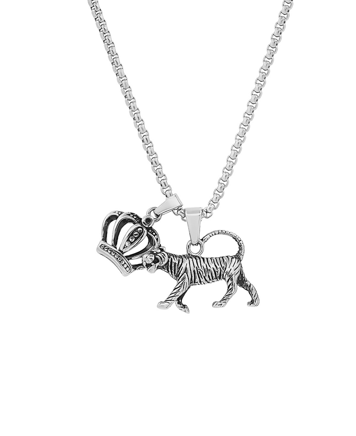 Click here for Steeltime Mens Stainless Steel Tiger and Crown Pen... prices