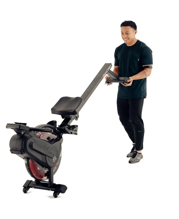 Fitness Reality 5000X Bluetooth Vertical Tank Water Rower Rowing ...