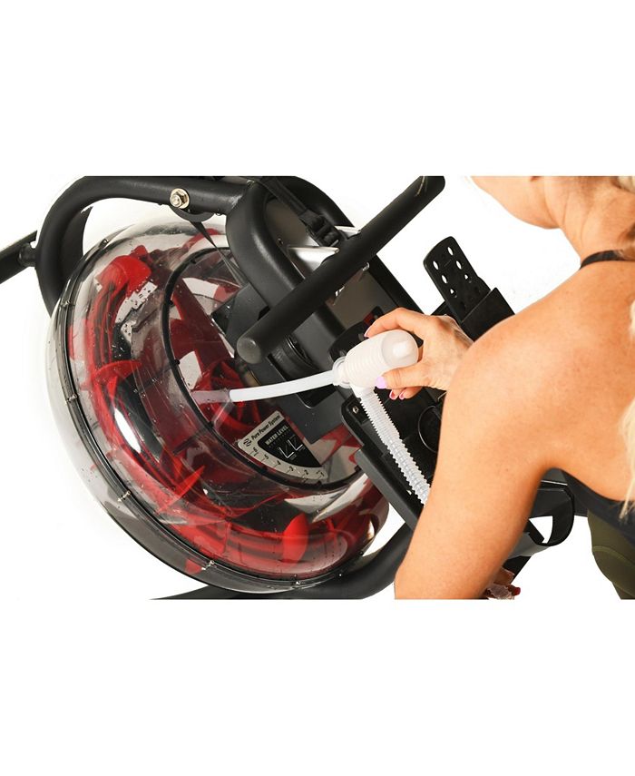 Fitness Reality 3000WR Bluetooth Water Rower Rowing Machine with Hit ...