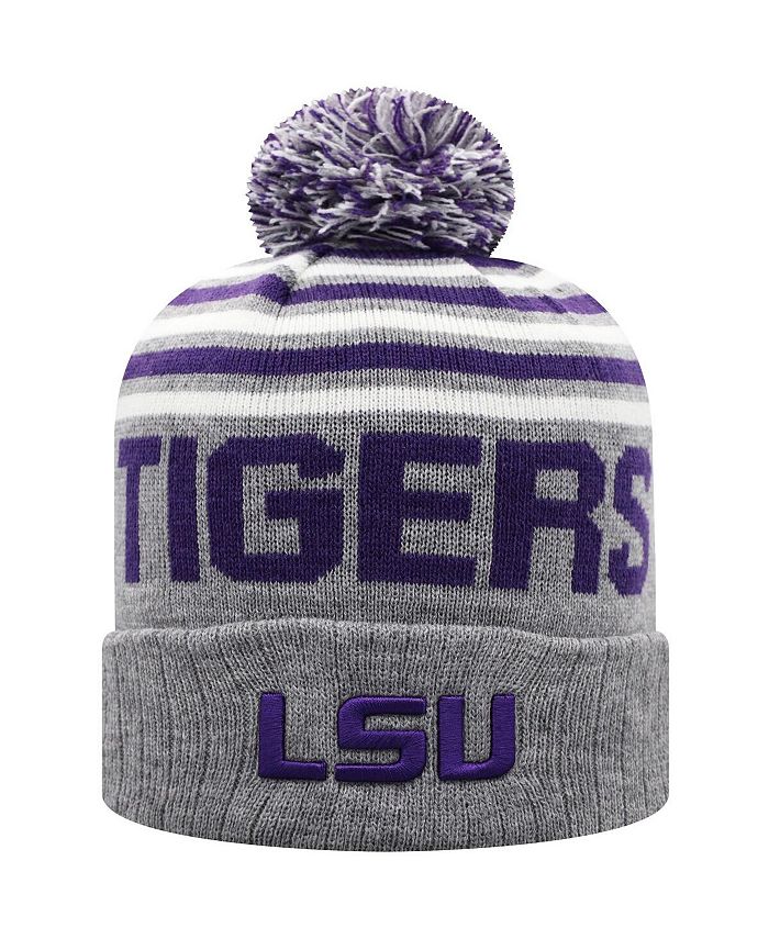 Top of the World Men's Heathered Gray LSU Tigers Ensuing Cuffed Knit ...