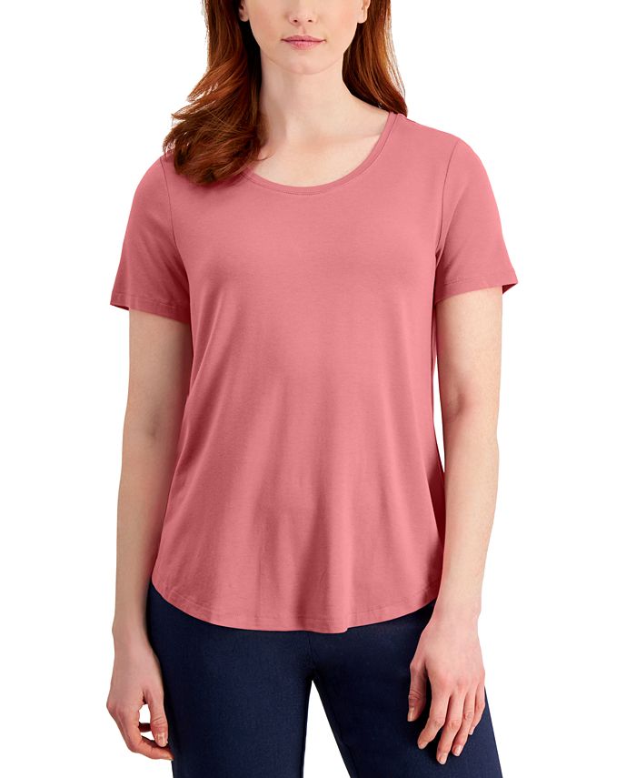 JM Collection Petite Shirttail-Hem Top, Created for Macy's - Macy's