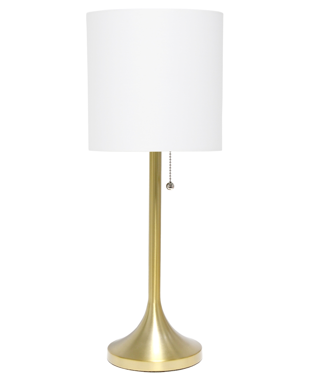 Click here for Simple Designs Tapered Table Lamp - Gold-Tone  Whi... prices
