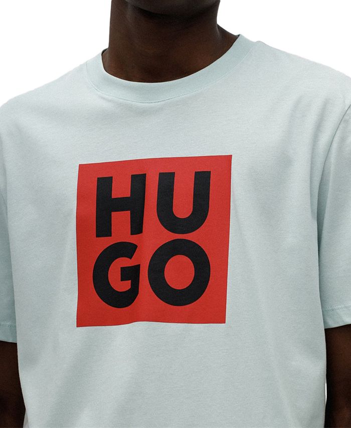 HUGO Men's Logo-Print T-Shirt - Macy's