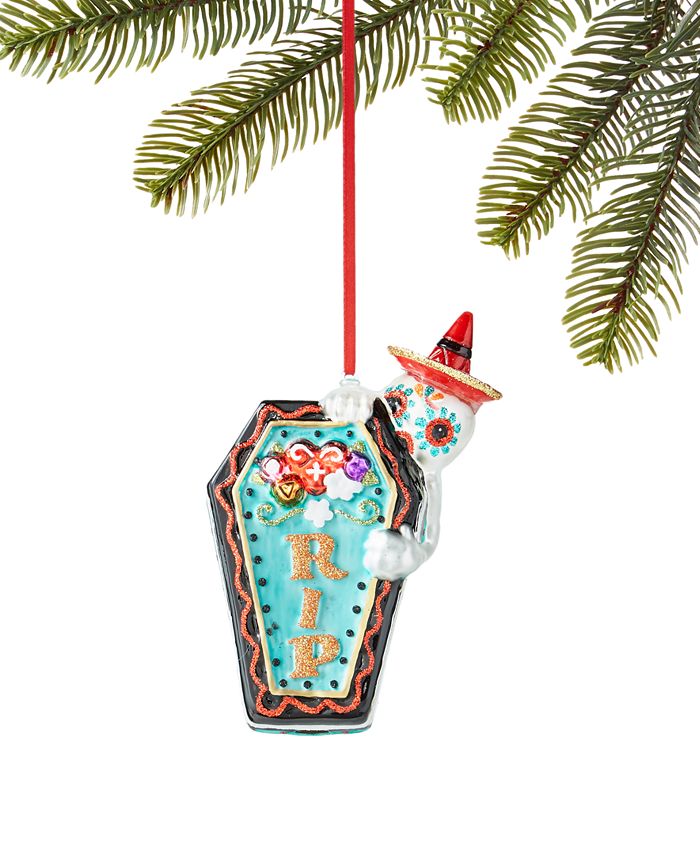 Holiday Lane Day of the Dead Glass Ornament, Created for Macy's - Macy's