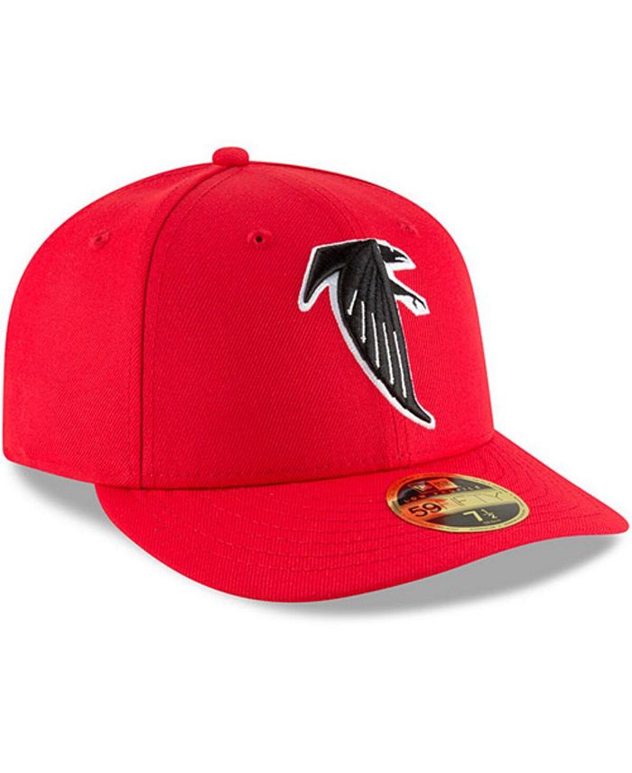 New Era Men's Red Atlanta Falcons Omaha Throwback Low Profile 59FIFTY ...