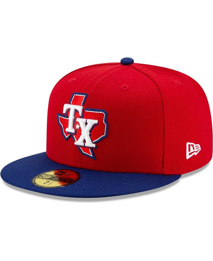 New Era Men's Red, Royal Texas Rangers 50th Anniversary Authentic ...