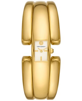 Tory Burch Women's The Puzzle Gold-Tone Stainless Steel Bangle Bracelet ...