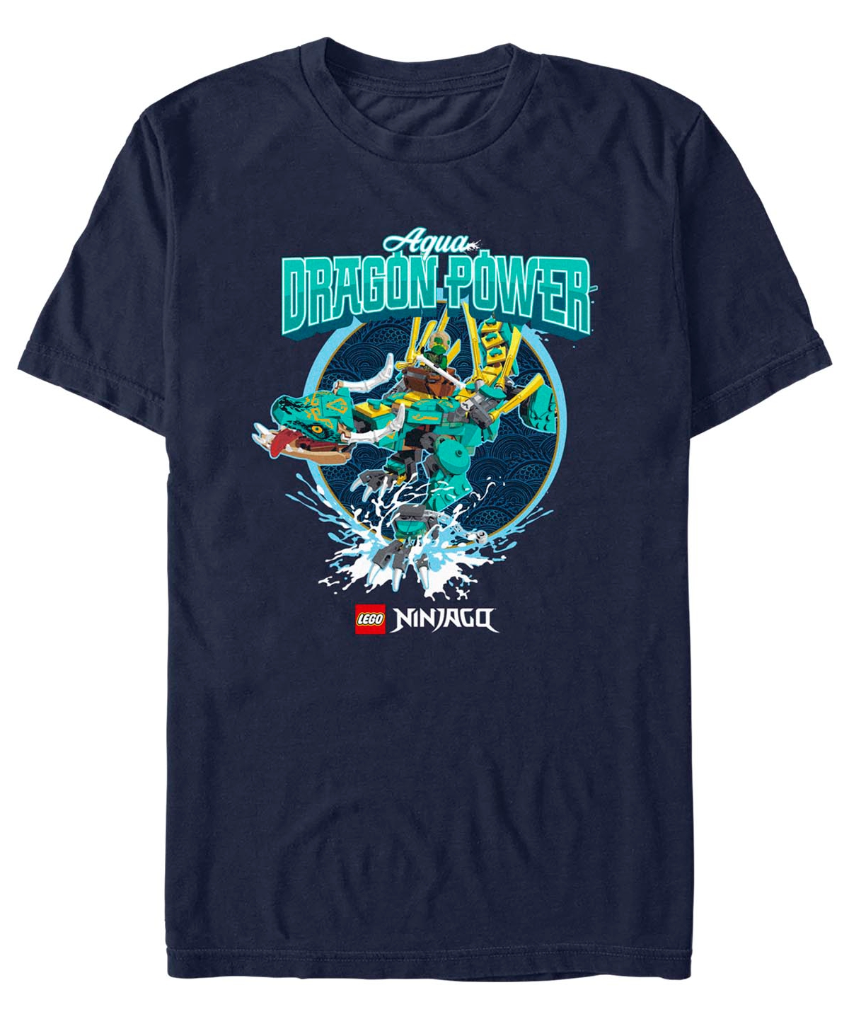 Click here for Mens Lego Ninjago Aqua Dragon Power Short Sleeve T... prices