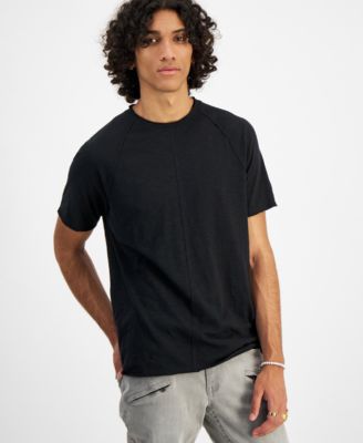 I.N.C. International Concepts® Men's Pieced Raw-Edge T-Shirt, Created ...