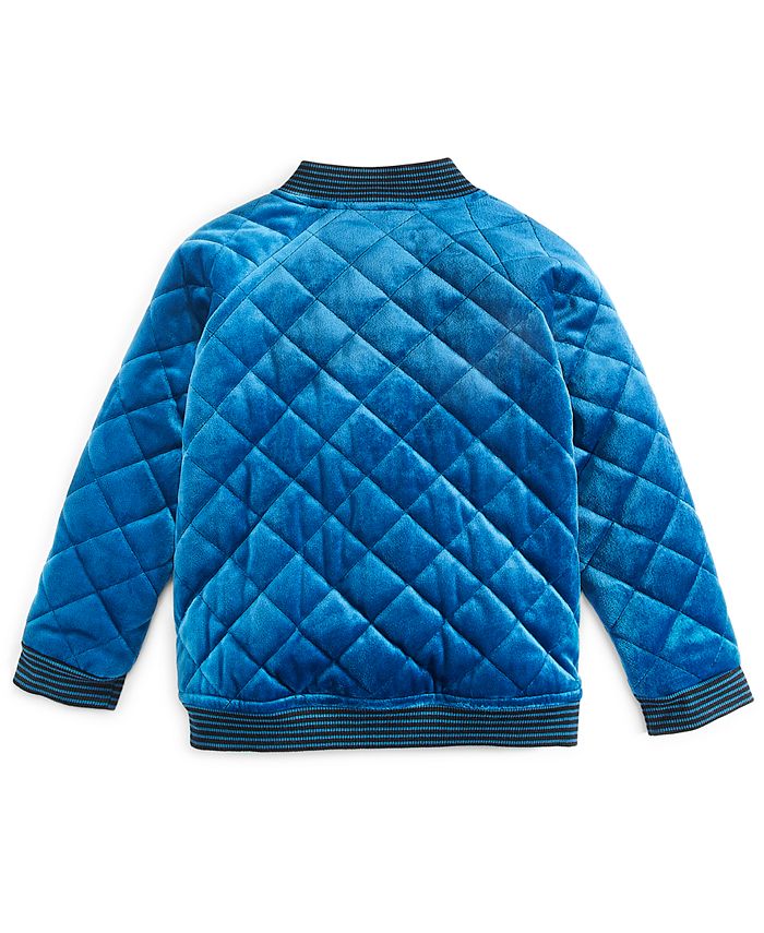 First Impressions Toddler Boys Quilted Velvet Jacket, Created for Macy ...