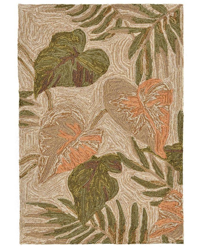 Liora Manne' Ravella Tropical Leaf Area Rug - Macy's