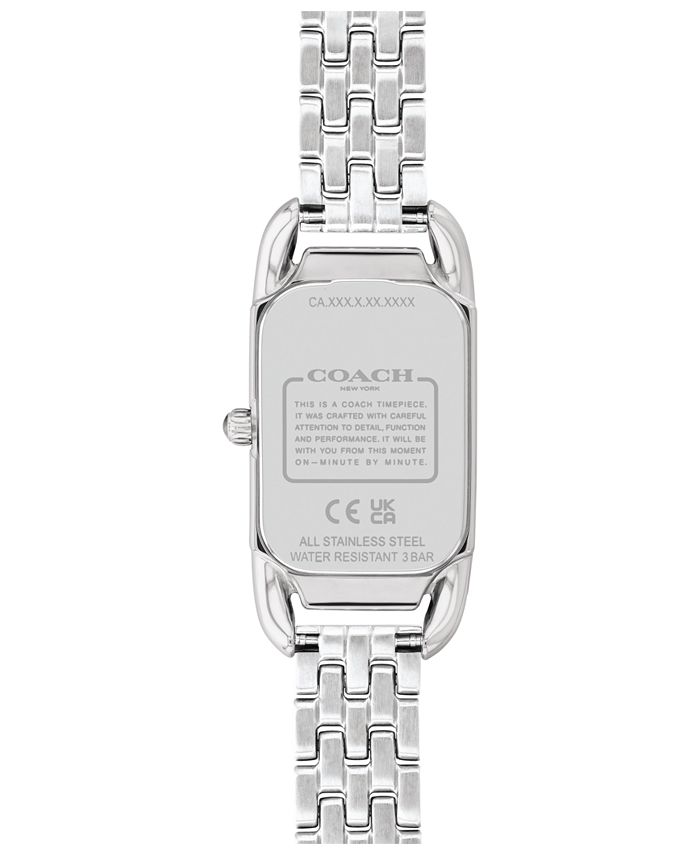 COACH Women's Cadie Stainless Steel Bracelet Watch 17.5mmX28.5mm - Macy's