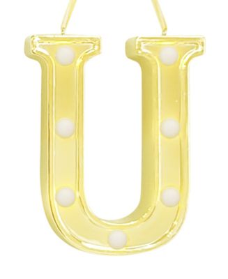 Light Up Initial Ornament - U - Macy's