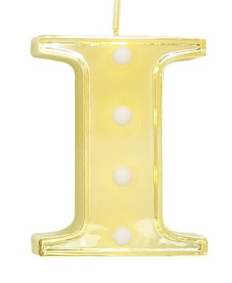 Light Up Initial Ornament - I - Macy's