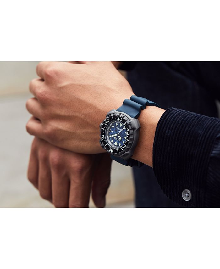 Citizen Eco-Drive Men's Promaster Dive Blue Strap Watch, 47mm - Macy's