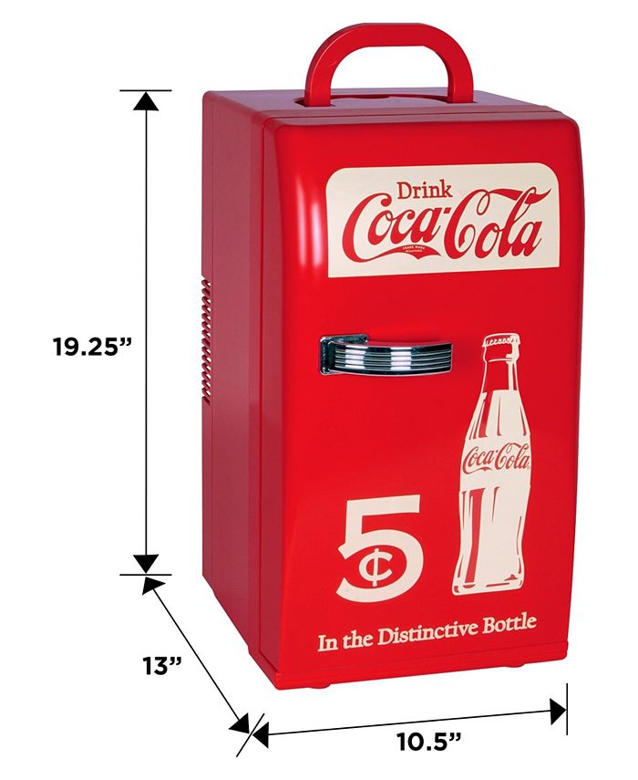 Koolatron Coca-Cola Retro 18 Can Mini Fridge, 23 Quart - Macy's