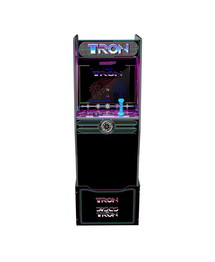 Arcade 1UP Tron Arcade with Matching Stool, Set of Two - Macy's
