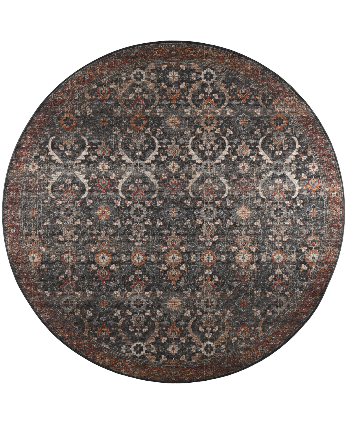 Click here for Dalyn Jericho JC1 4 x 4 Round Area Rug - Charcoal prices