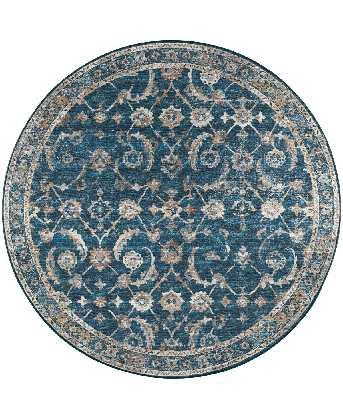 Click here for Dalyn Jericho JC4 6 x 6 Round Area Rug - Navy prices