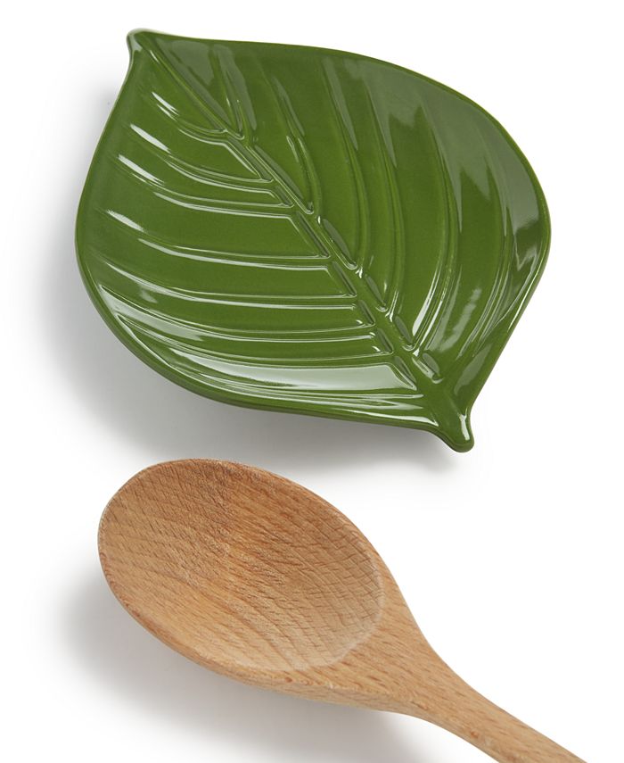 Martha Stewart Collection Leaf Figural Spoon Rest, Created for Macy's ...