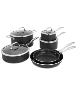 HENCKELS Capri Notte 10 Pc Aluminum Nonstick Cookware Set - Macy's