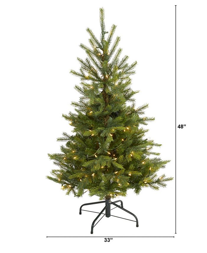 Nearly Natural North Carolina Spruce Artificial Christmas Tree with ...