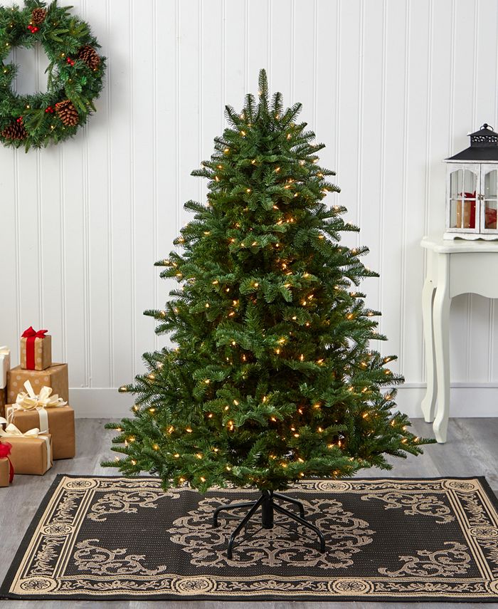 Nearly Natural South Carolina Spruce Artificial Christmas Tree with ...
