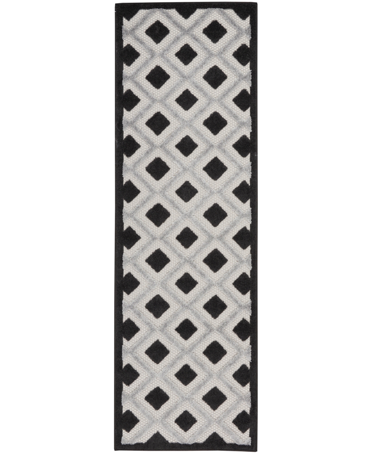 Click here for Nourison Home Aloha ALH26 2 x 6 Runner Rug - Black prices