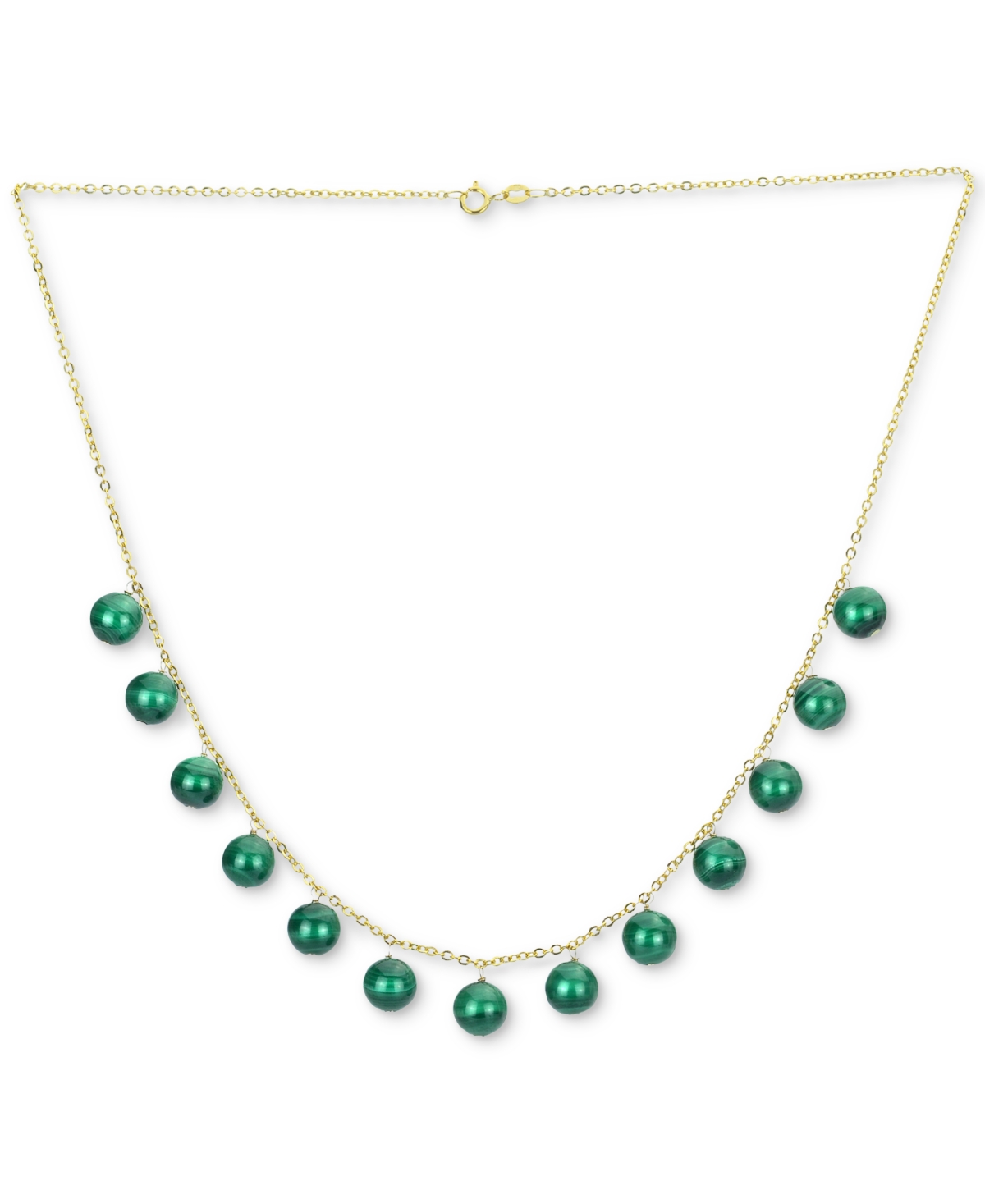 Click here for Garnet Bead Dangle 18 Statement Necklace in 14k Go... prices